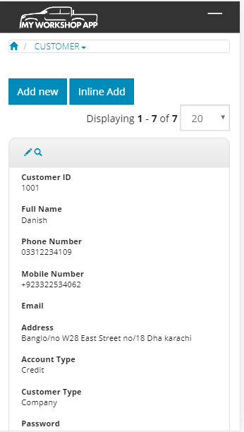 Home - My Workshop App